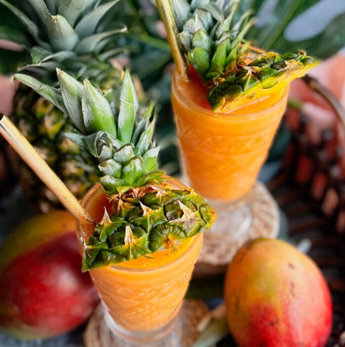 horizontal view of mango daiquiris - The Perks of Being Us