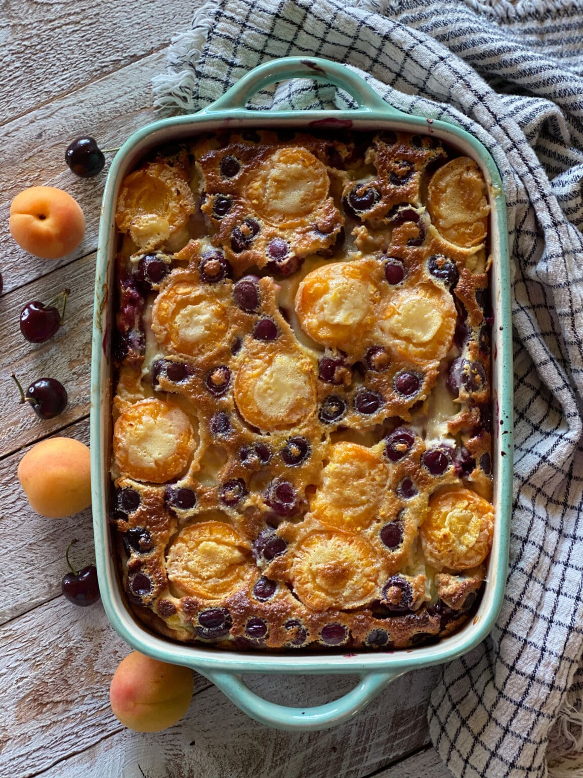 Classic Clafoutis Recipe: Apricot and Sweet Cherry - The Perks of Being Us